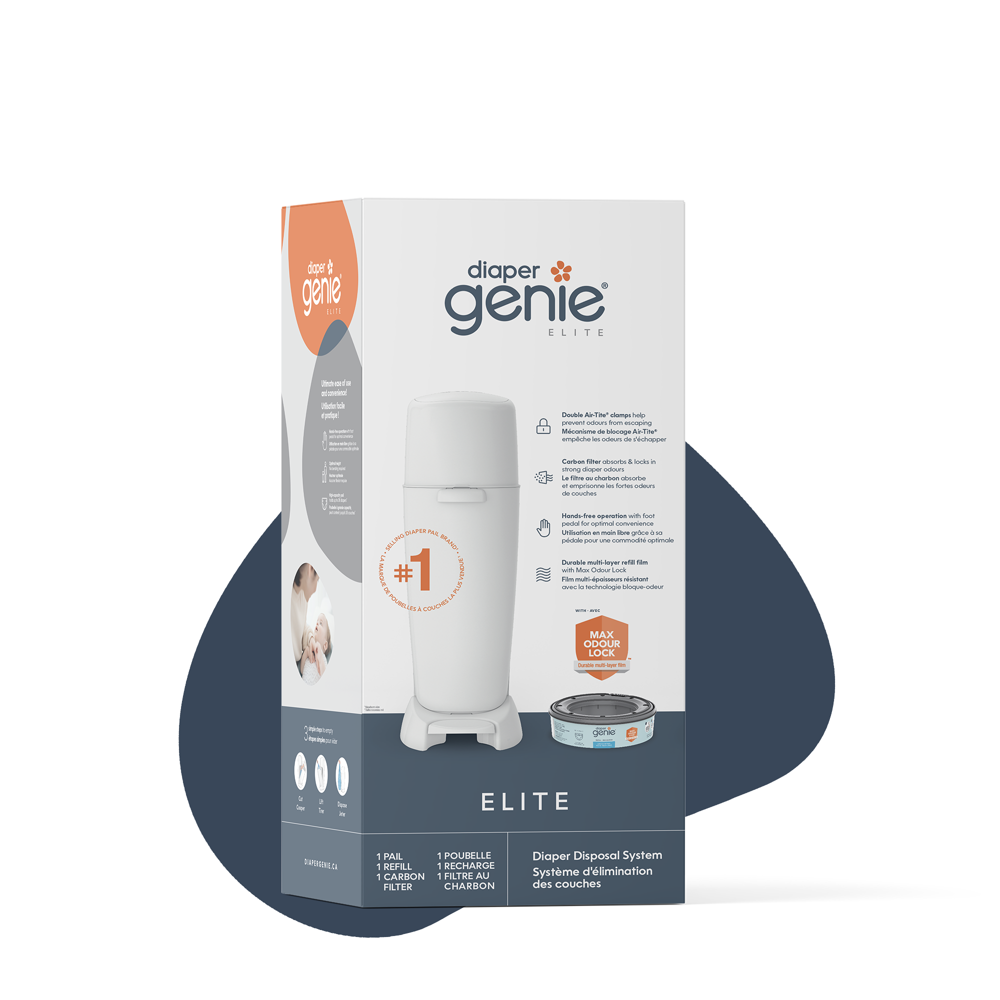 Diaper Genie Elite Pail Diapergenie Diaper Genie Elite Pail Diapergenie